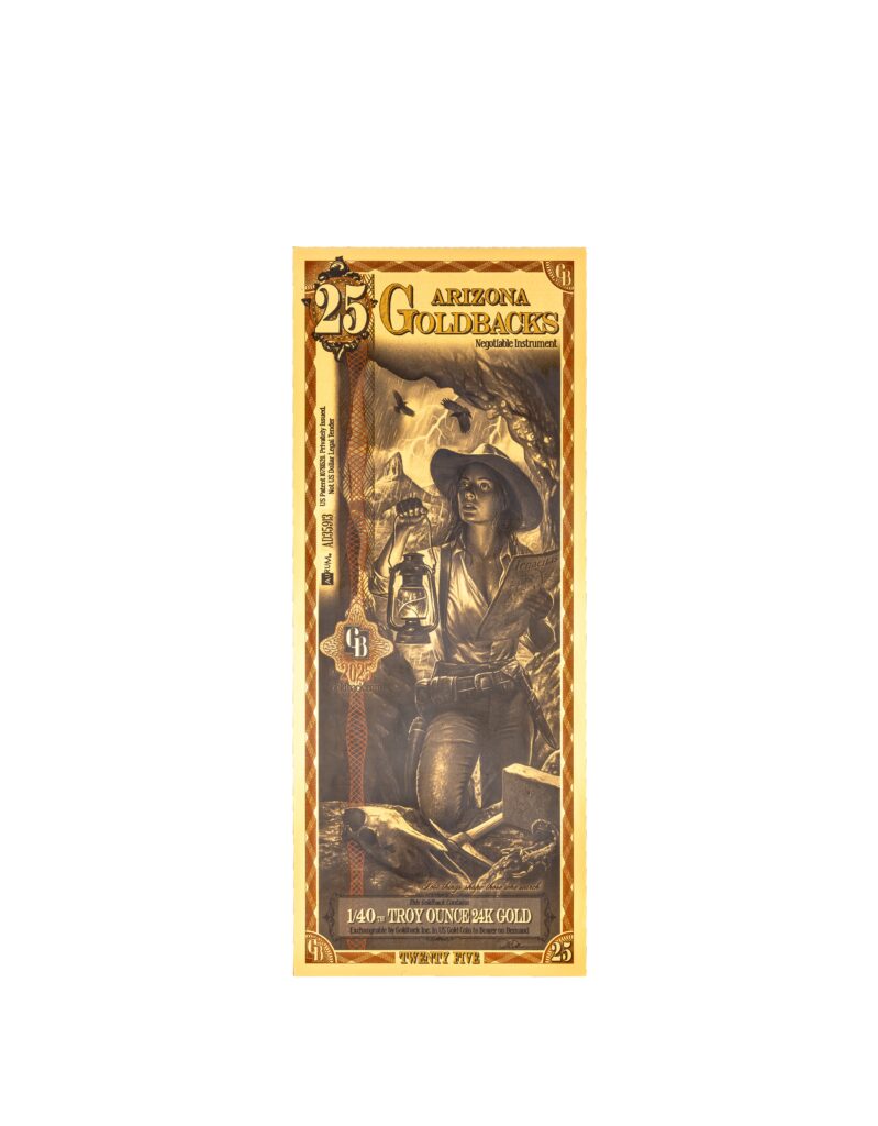 25 Arizona Goldback (24k) - OpticGlow Coins